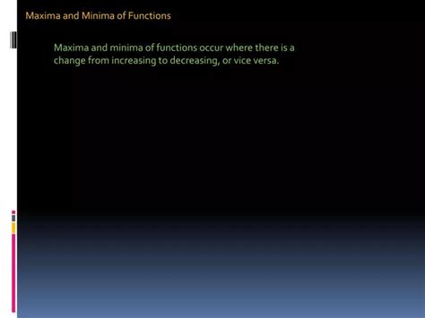 ppt maxima and minima of functions powerpoint presentation free download id 710429