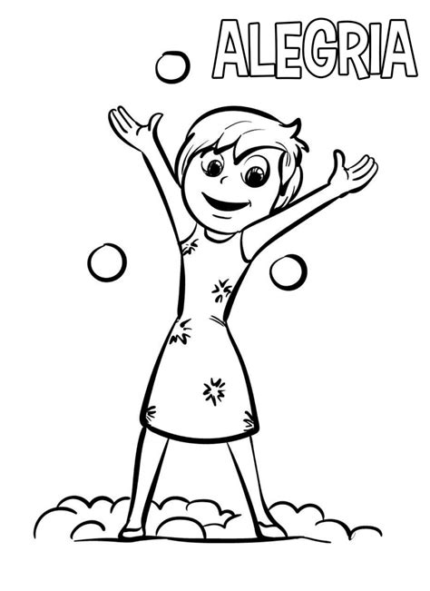 Desenho Para Colorir Alegria Divertida Mente 2 Desenho Para Colorir
