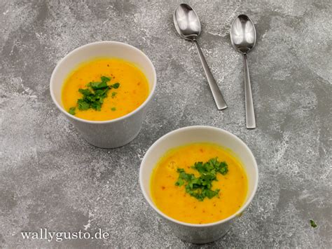 Kürbissuppe mit Orange und Kokosmilch Wallygusto