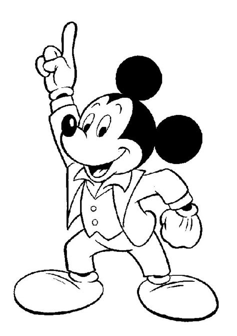Mickey Mouse Para Colorear Dibujos Para Imprimir Y Pintar