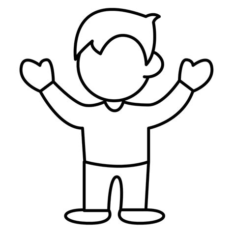 Dibujo de niño para colorear e imprimir Dibujos y colores