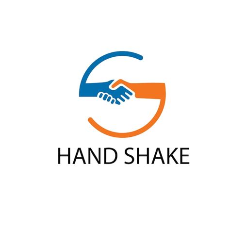 Handshake Vektor Logo Design Premium Vektor