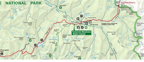 America s National Parks 美国国家公园 Yosemite National Park Maps