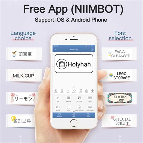 Niimbot D Mini Imprimante D Tiquettes Autocollantes Thermiques