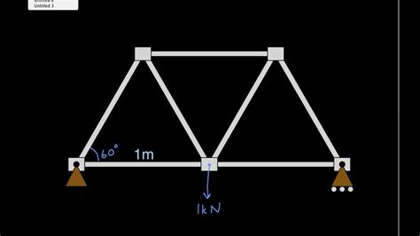 2d truss example method of joints part 1 youtube