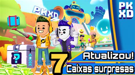PK XD ATUALIZOU PEGUE AGORA 7 CAIXAS SURPRESAS GEMAS E MOEDAS NA