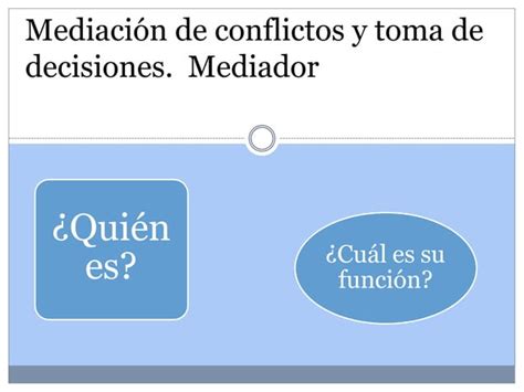 La Figura Del Mediador Pptx PPT