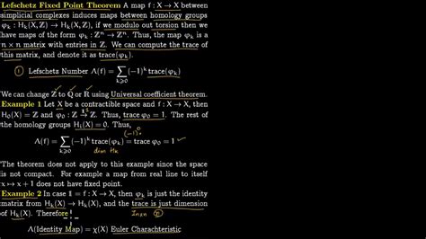 lefschetz fixed point theorem youtube