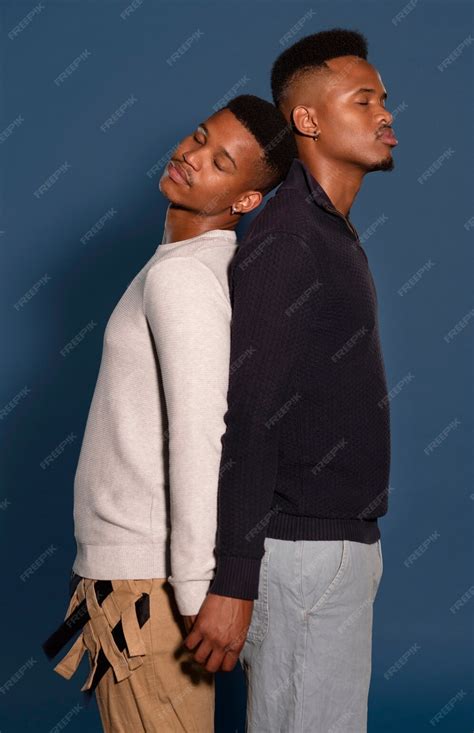 Free Photo Medium Shot Gay Black Men Posing