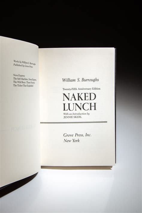 Naked Lunch The First Edition Rare Books