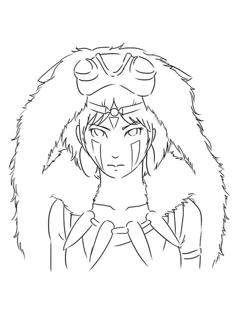 Princess Mononoke Coloring Page The Best Porn Website