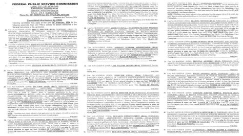 FPSC Jobs 2024 Consolidated Advertisement No 2 2024 Apply Online