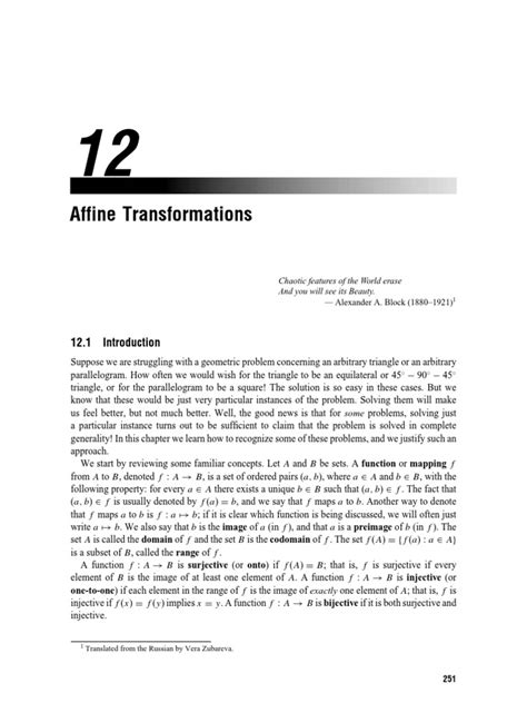 affine transformation pdf matrix mathematics triangle