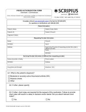 Fillable Online Prior Authorization PA Form For Olumiant Fax Email