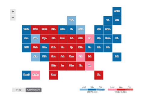 Election Maps Visualizing 2020 U S Presidential Electoral Vote Results