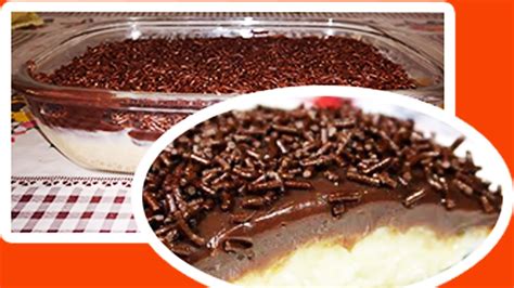 Sobremesa GELADA DELICIOSA FÁCIL CREME DE CHOCOLATE YouTube