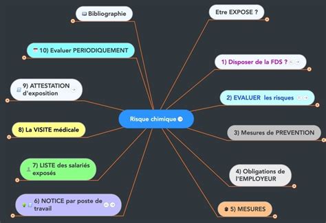 Risque Chimique MindMeister Mind Map Sant E