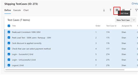 Editing The TestCases In The Grid In Azure DevOps