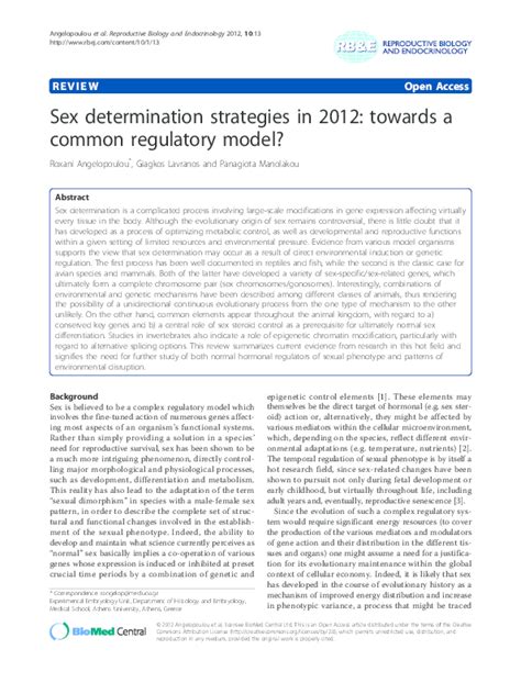 pdf sex determination strategies in 2012 towards a common regulatory free download nude photo