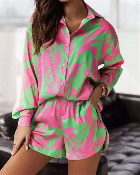 Pin By Indira Suarez On Moda Short Sets Outfit Sets Print Clothes