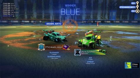 CITIES THROTTLE PLAYER ANTHEM MVP ROCKET LEAGUE YouTube