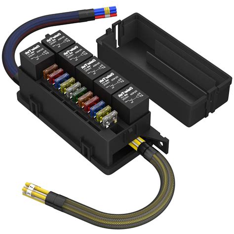 12 Vlot Automotive Fuse Relay Box Pre Wired Fuse And Relay Box With 6