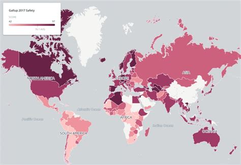 Estos son los países más peligrosos del mundo según sus habitantes