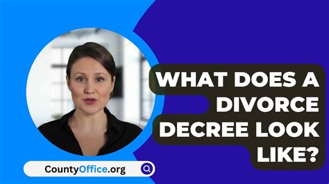 What Does A Divorce Decree Look Like Countyoffice Org Youtube