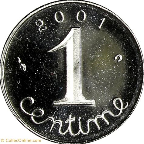 1 centime épi BE 2001 Monnaies Monde France Cinquième République