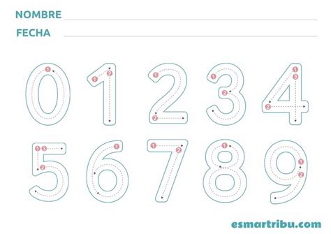 Fichas de números para imprimir Esmartribu