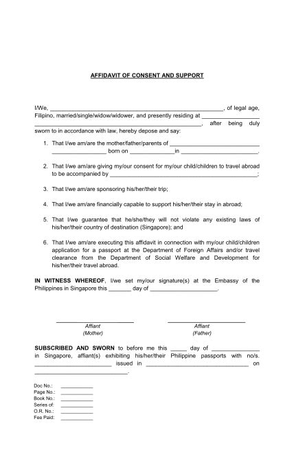 Affidavit Sample Philippines Fill Out And Sign Printable Pdf Template
