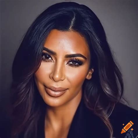 A Close Up Portrait Of Kim Kardashian K K Uhd Hyper Realistic