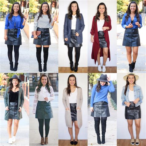 How To Style A Leather Skirt 10 Timeless Outfit Ideas Ways Of Style
