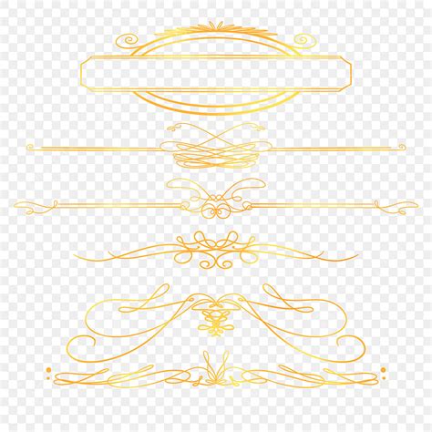 Decoração De Casamento Vintage Dourada PNG Dourado Retro Quadro