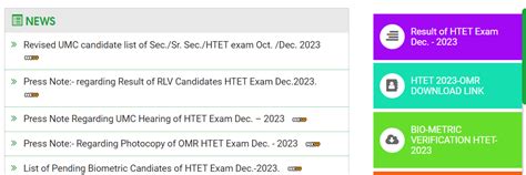 HTET Result 2023 Out Haryana TET Scorecard And OMR Sheet