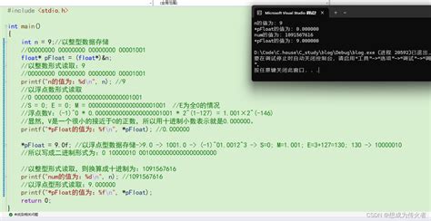 深度剖析整型和浮点型数据在内存中的存储（c语言） csdn博客