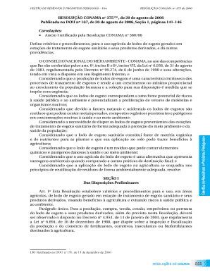 Fillable Online Gesto De Resduos E Produtos Perigosos Uso RESOLUO