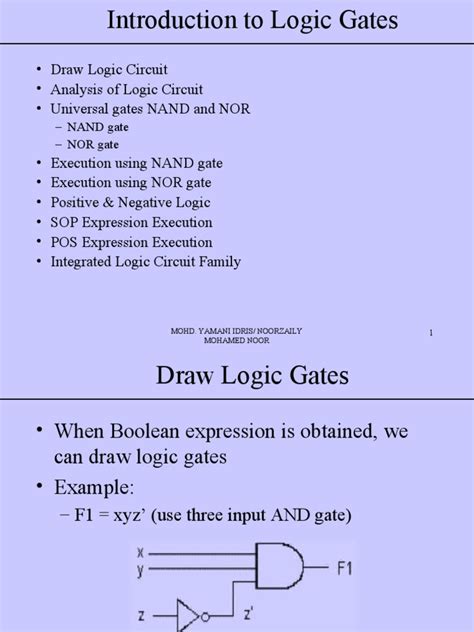 logic gates pdf logic gate logic