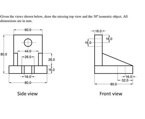 [solved] given the views shown below draw the mi