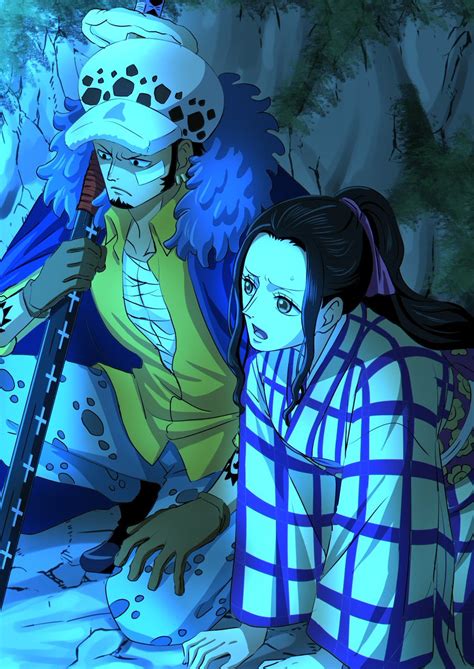 Nico Robin And Trafalgar Law One Piece Drawn By Musasabiop Danbooru