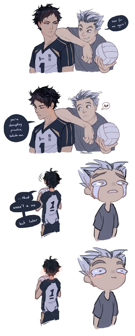Haikyuu Koutaro Bokuto x Keiji Akaashi BokuAka Милые рисунки