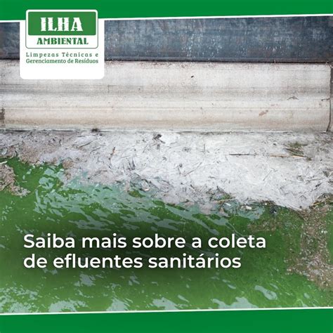 Efluentes sanitários são especificados como o líquido resultante da