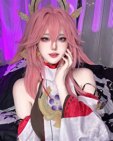 Yae Miko Cosplay Genshin Impact HoYoLAB