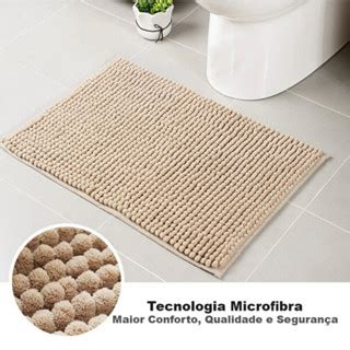 Tapete de Banheiro Bolinha Macarrão Antiderrapante Várias Cores