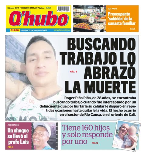 Q Hubo Cali On Twitter PortadaQhuboCali Estas Son Nuestras Portadas