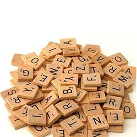 Laser Cut Wooden Scrabble Alphabet Tiles Letters Template CDR And DXF