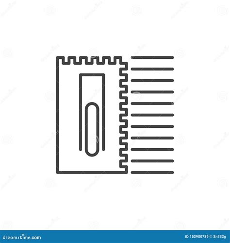 Notched Trowel Vector Concept Colored Linear Icon Cartoondealer