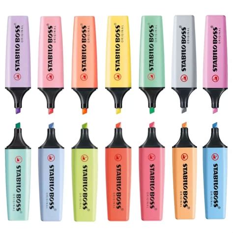 Marca Texto Stabilo Boss Pastel Original Cores Pastel Stabilo Cores