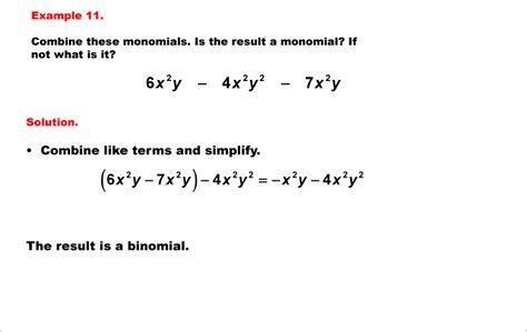 math example polynomial concepts adding and subtracting polynomials example 11 media4math