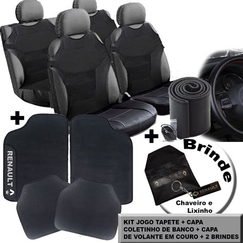 Kit Conjunto Jogo Tapete Automotivo Emborrachado Universal Renault